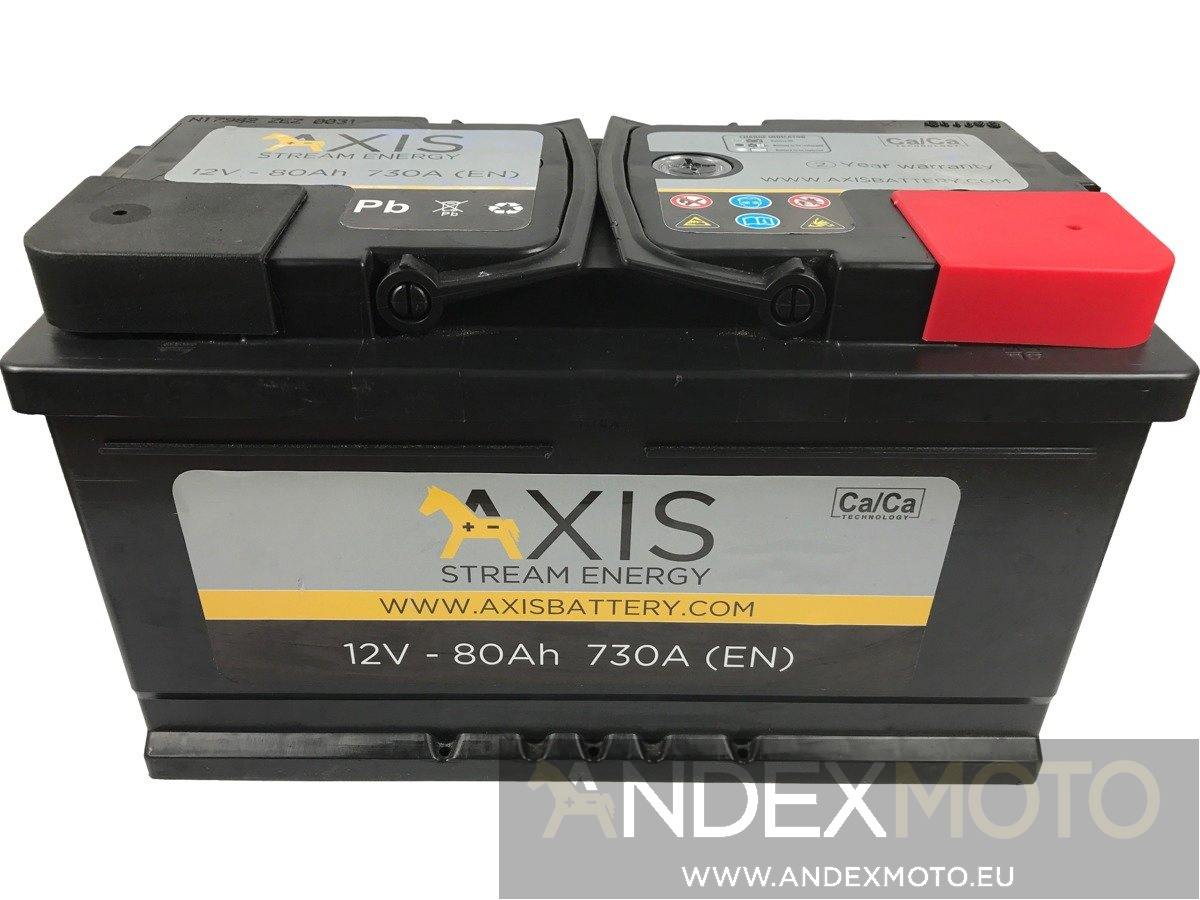 Akumulator AXIS 12V 80Ah CB802 CA852 S4010 F18 F17 | CAR BATTERIES ...